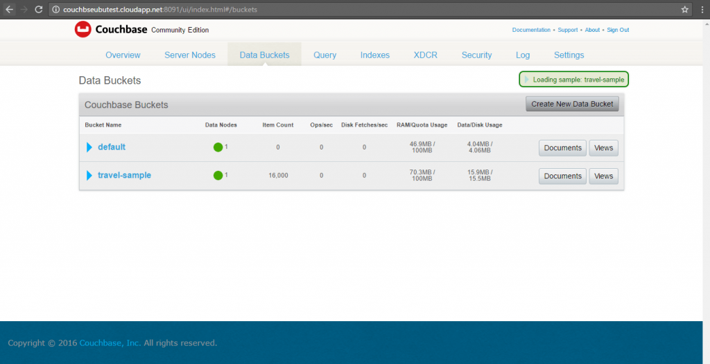 Couchbase Server in Cognosys with Azure and AWS on Cloud