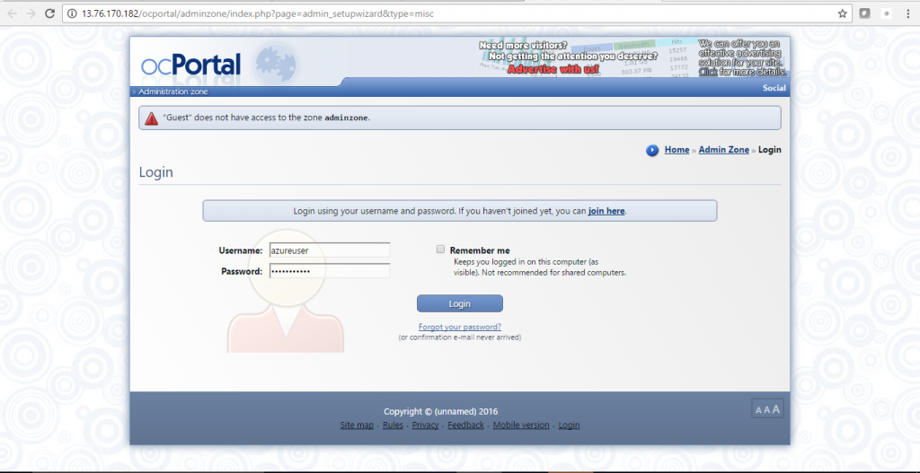 ocPortal on Cloud ( AWS / Azure / Google Cloud)