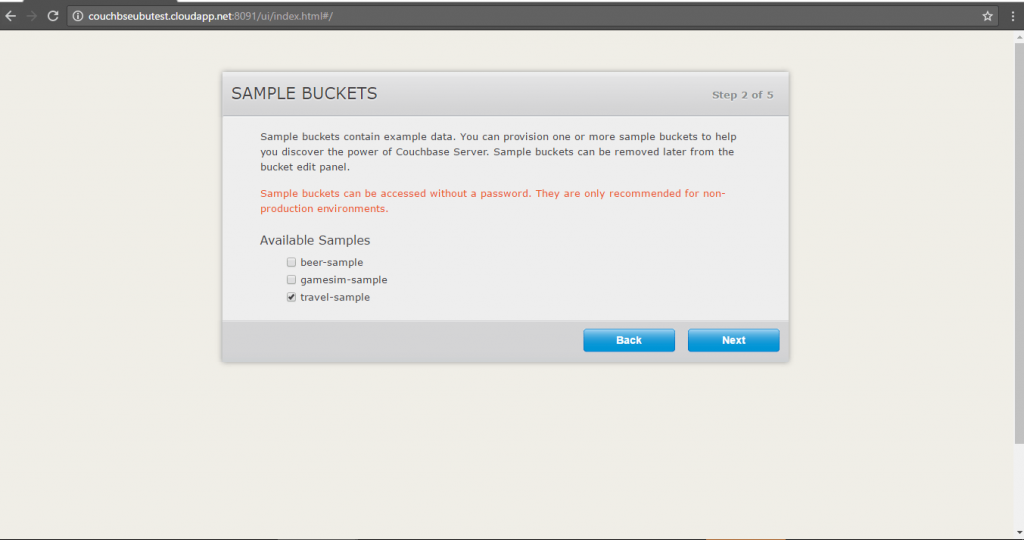Couchbase Server in Cognosys with Azure and AWS on Cloud