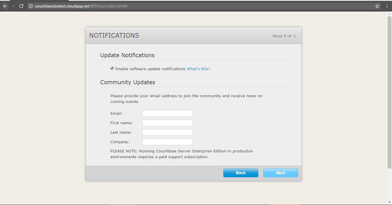 Couchbase Server in Cognosys with Azure and AWS on Cloud