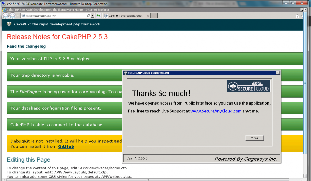 CakePHP on Cloud ( AWS / Azure / Google Cloud)