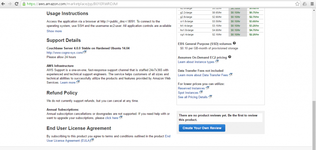 Couchbase Server in Cognosys with Azure and AWS on Cloud