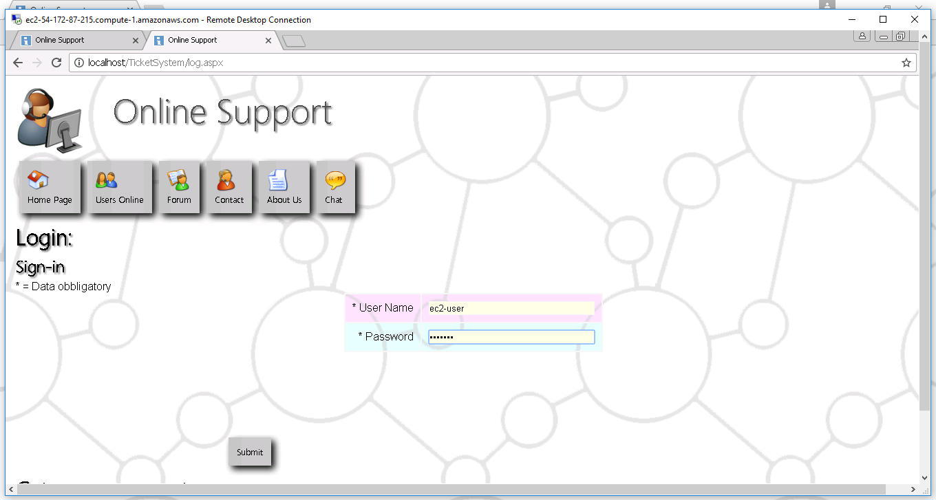 Ticket System on Cloud ( AWS / Azure)