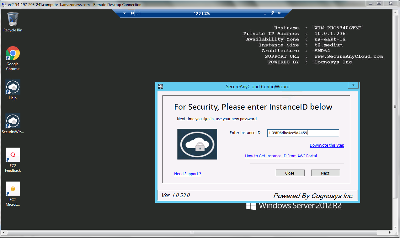 MySQL on cloud with azure and AWS in Cognosys