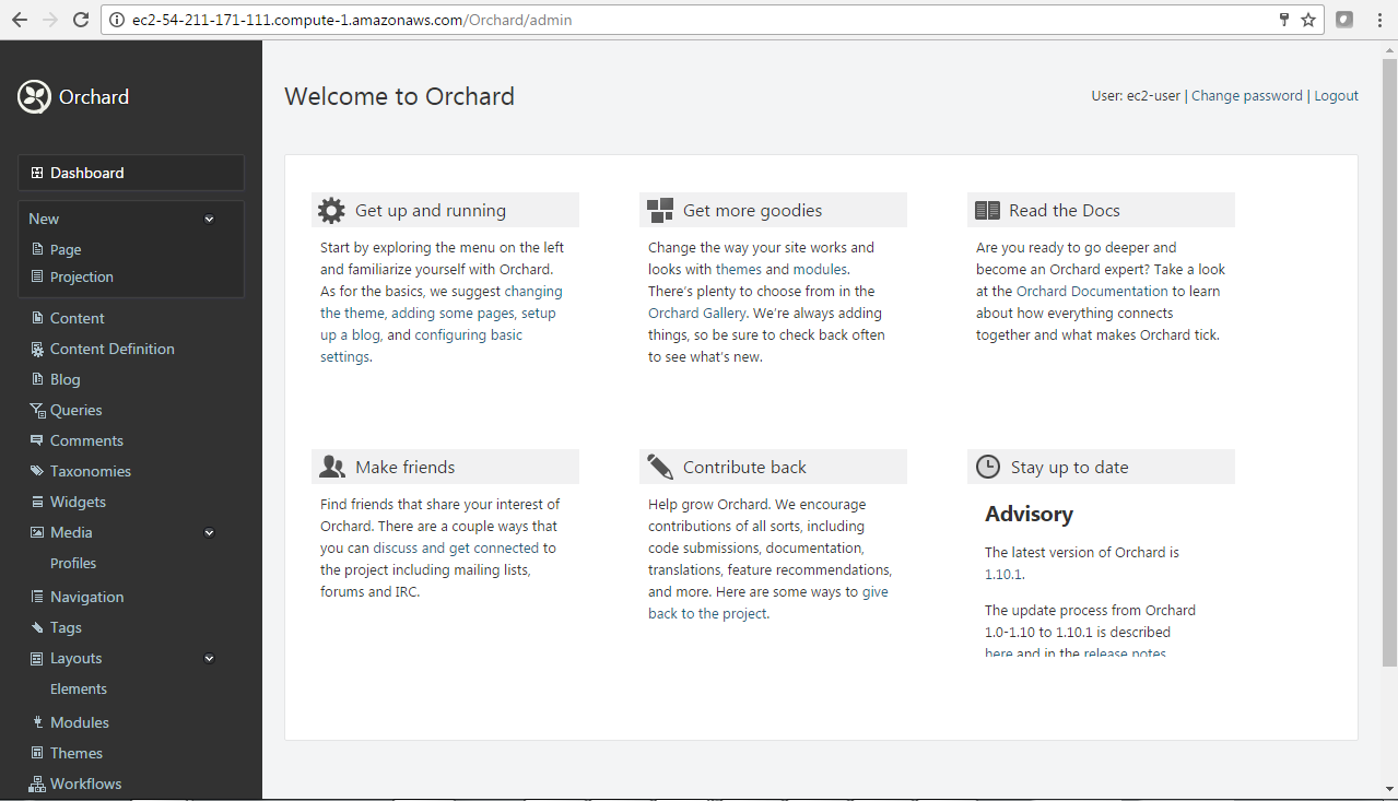 Orchard CMS on Cloud ( AWS / Azure / Google Cloud)