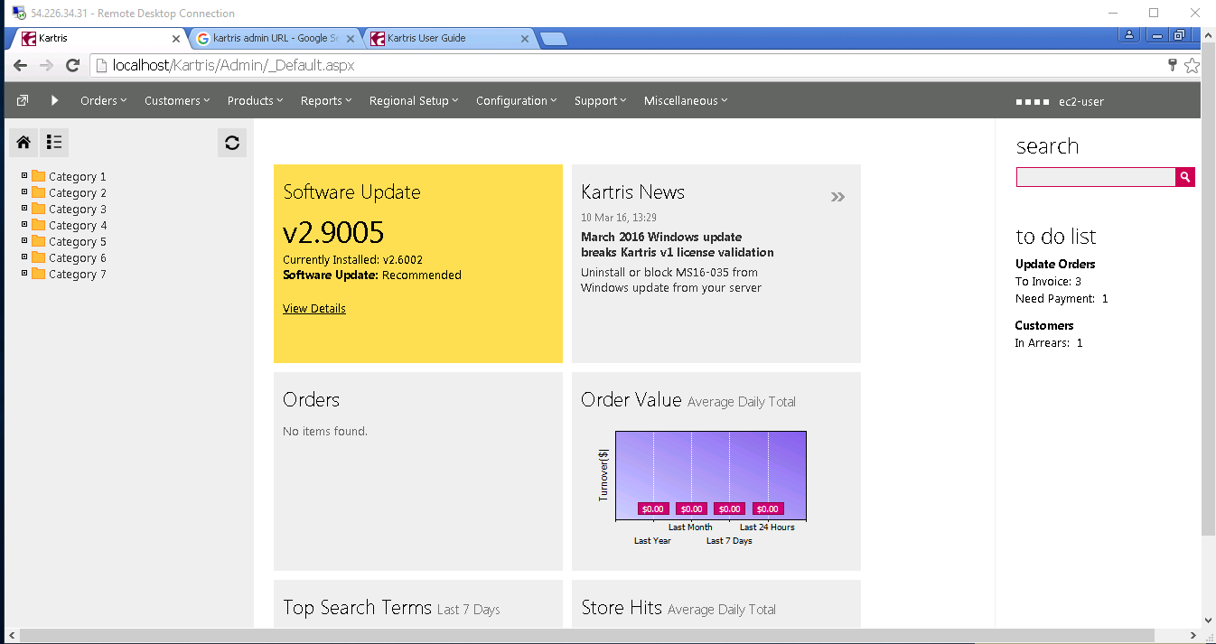 Kartris in Cognosys with Azure and AWS on Cloud