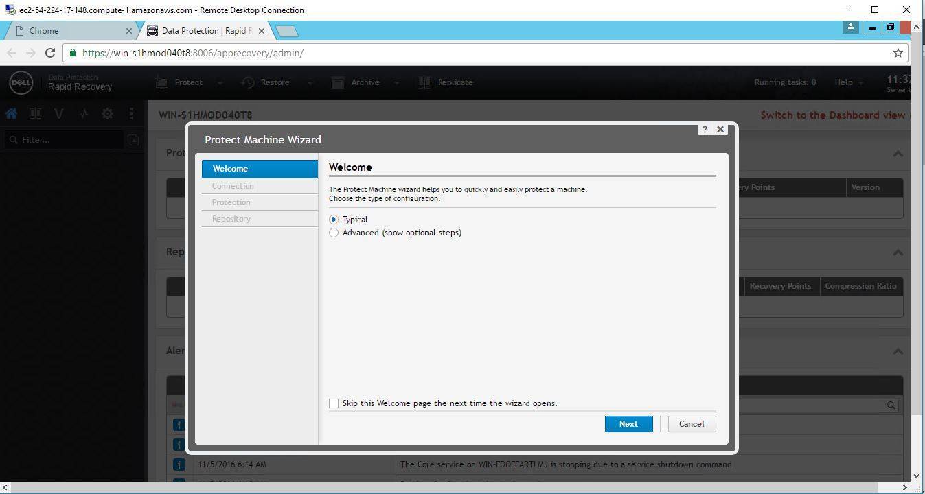 AppAssure's DocRetreiver Lite on cloud with azure and AWS in Cognosys
