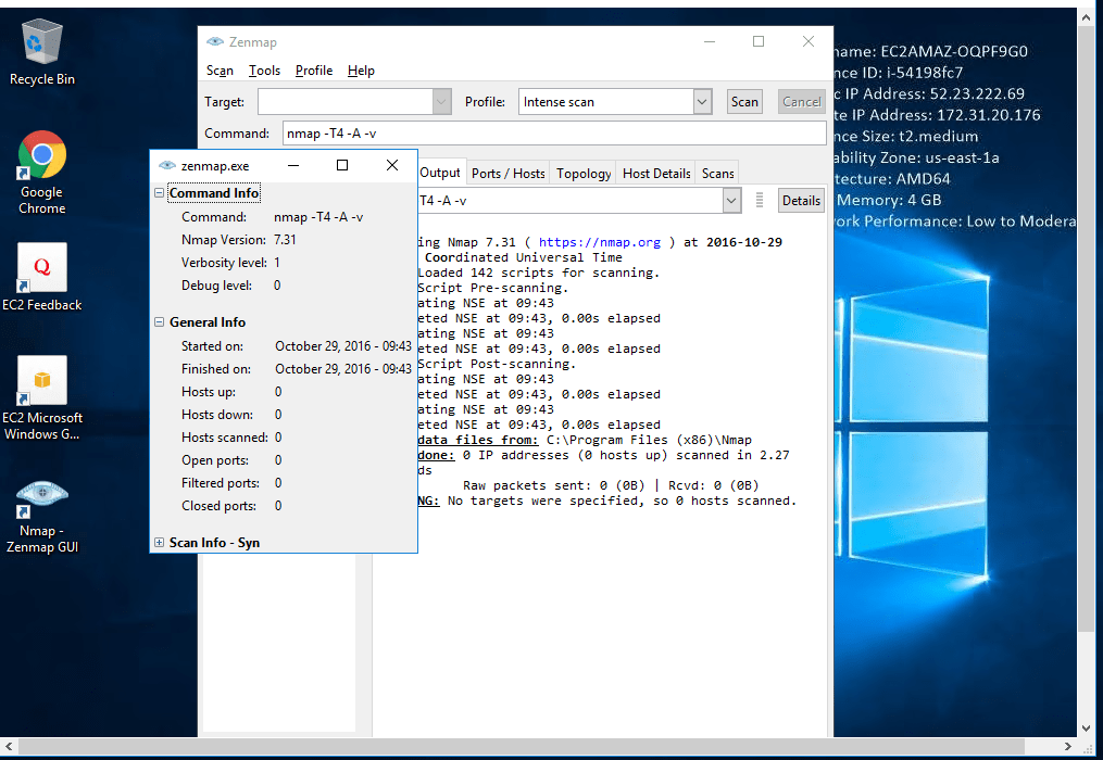 Zenmap in Cognosys with Azure and AWS on Cloud