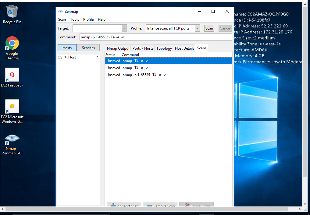 Zenmap in Cognosys with Azure and AWS on Cloud