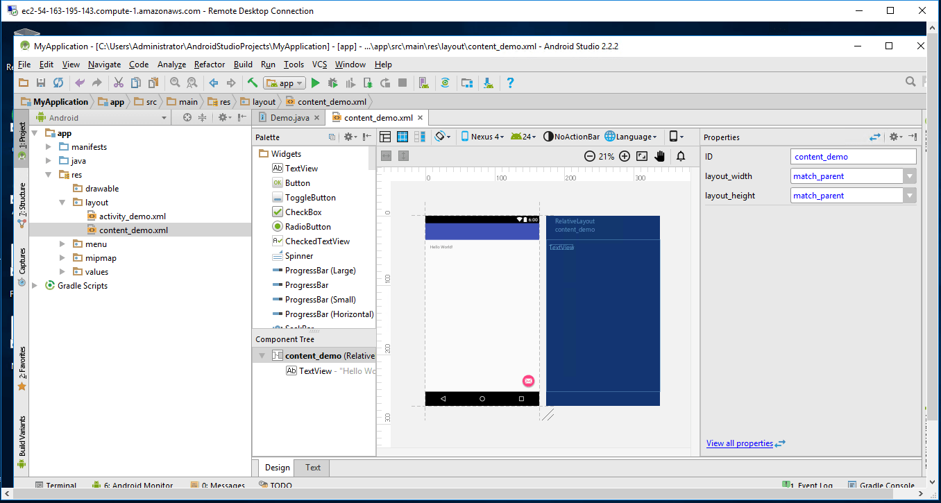 Android Studio on cloud in Cognosys with Azure and AWS on Cloud