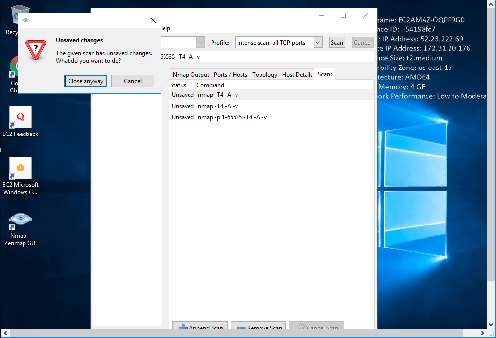 Zenmap in Cognosys with Azure and AWS on Cloud