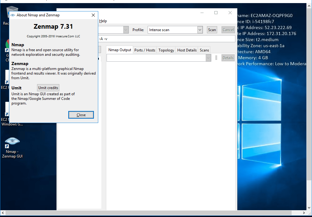 Zenmap in Cognosys with Azure and AWS on Cloud