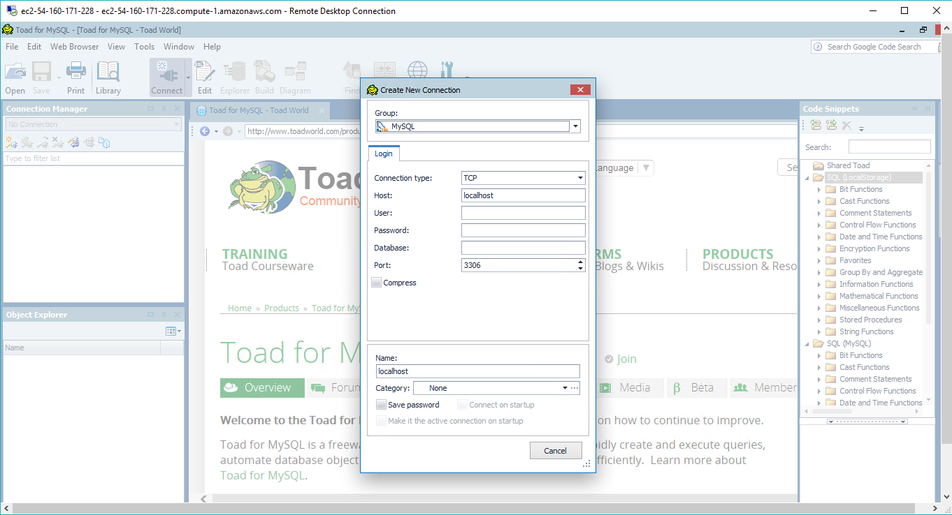 Toad for MYSQL on cloud | Secure Any Cloud