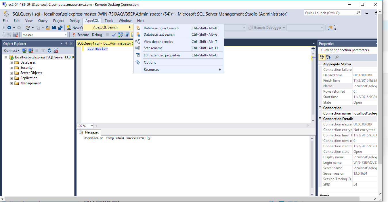 ApexSQL Search analyzes SQL Server on cloud with azure and AWS in Cognosys