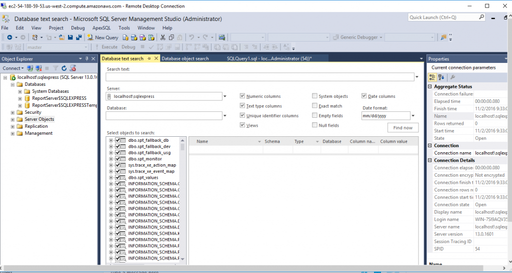 ApexSQL Search analyzes SQL Server on cloud with azure and AWS in Cognosys