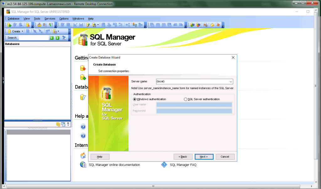 EMS SQL Manager for SQL Server on Cloud( AWS/Azure/Google Cloud )