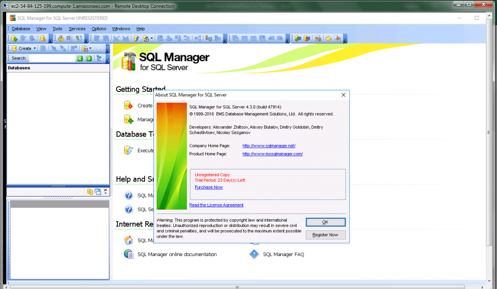 EMS SQL Manager for SQL Server on Cloud( AWS/Azure/Google Cloud )