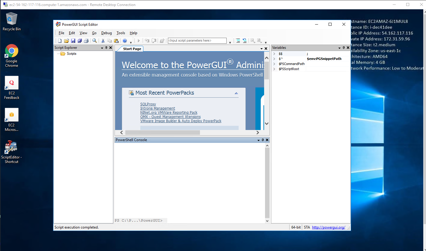 PowerGUI on Cloud ( AWS / Azure )