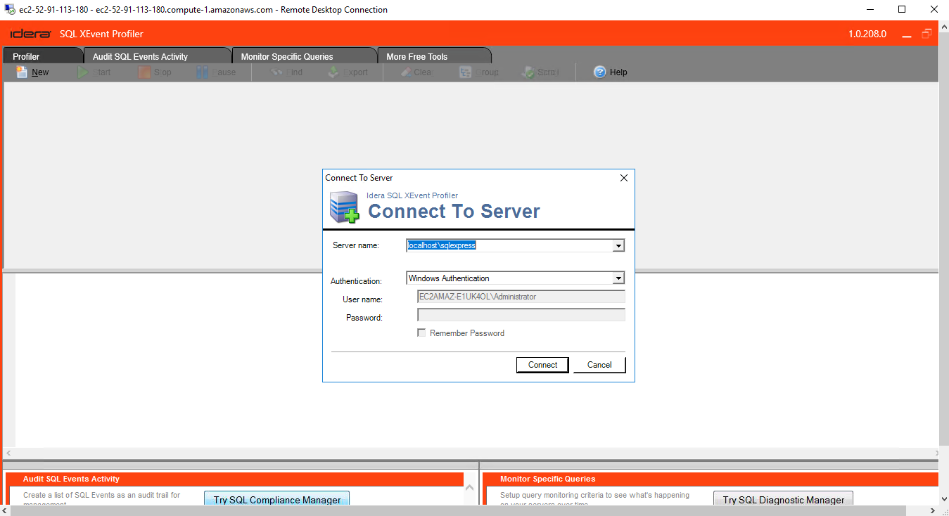 SQL XEvent Profiler on cloud with azure and AWS in Cognosys