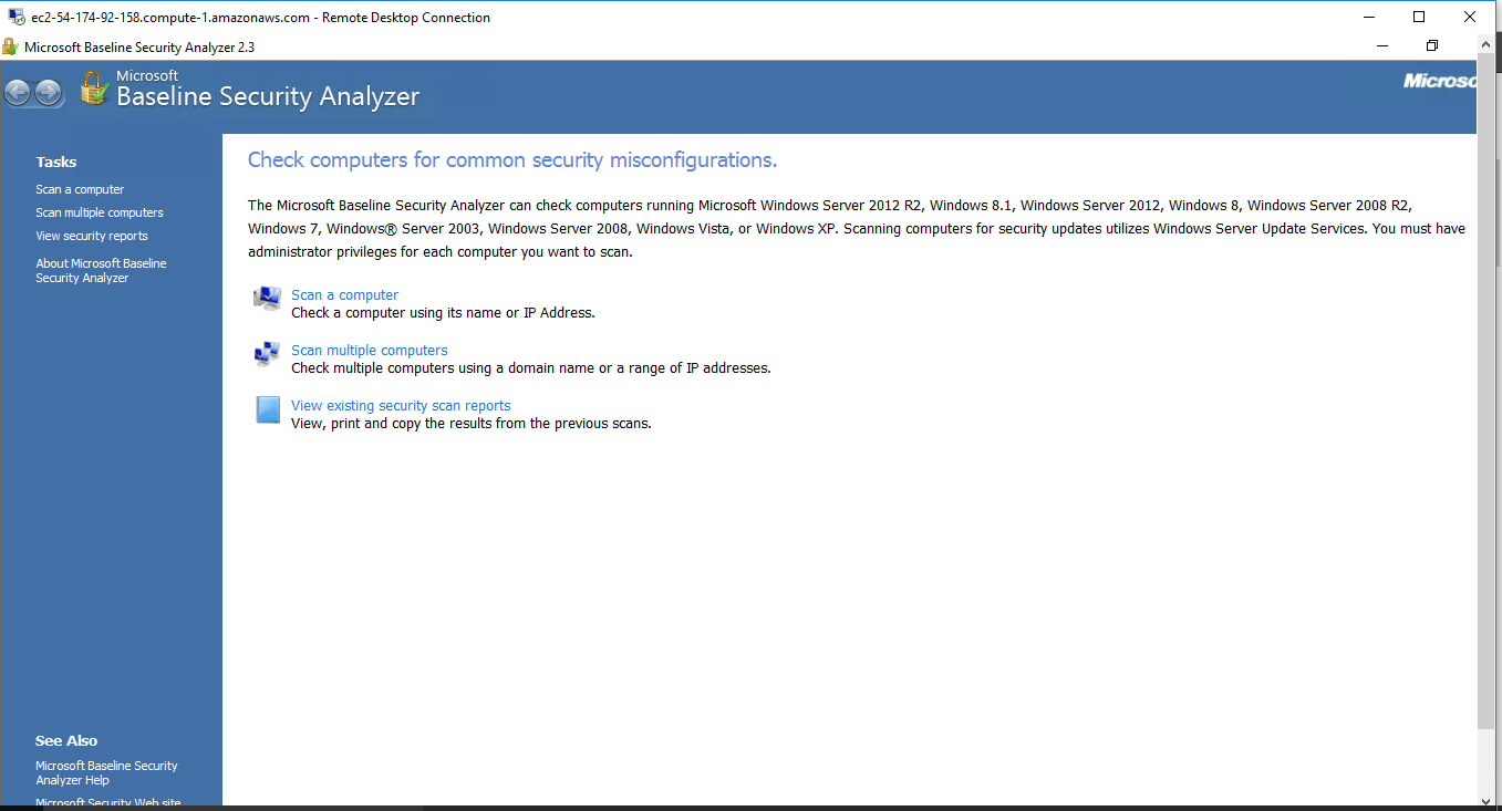 Microsoft Baseline Security Analyzer on cloud | Secure Any Cloud